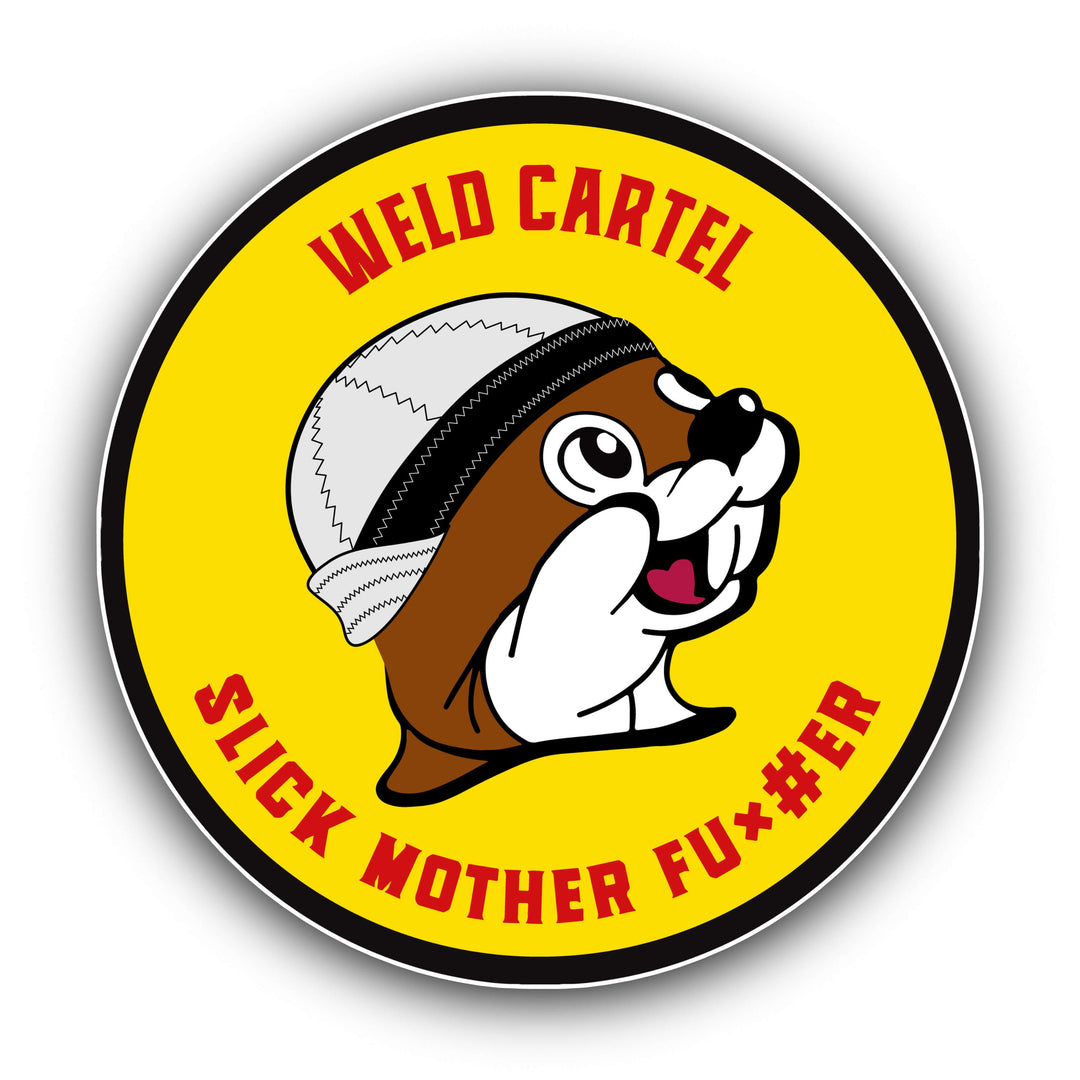 Welding Buc-ee Combo Beaver Sleeker Sticker – Weld Cartel